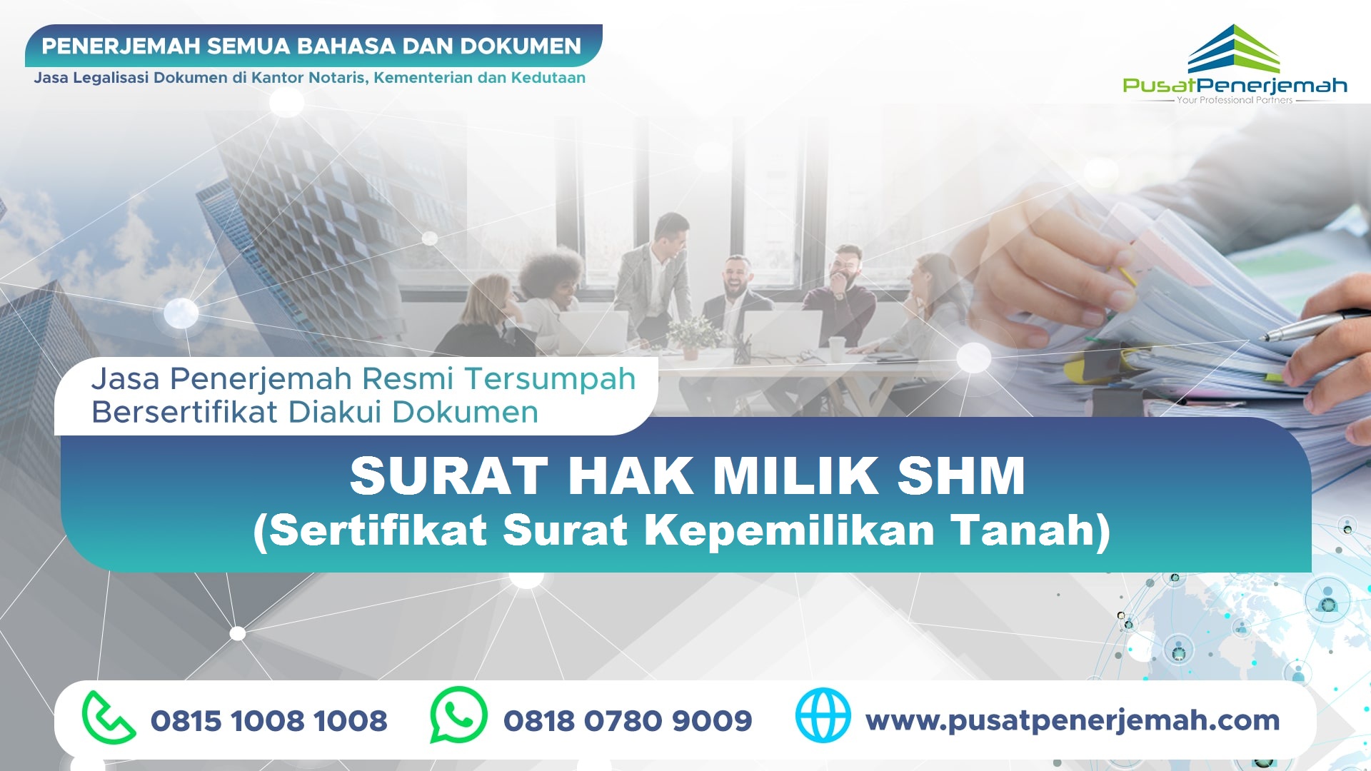 Penerjemah tersumpah Surat Hak Milik SHM (Sertifikat Surat Kepemilikan ...