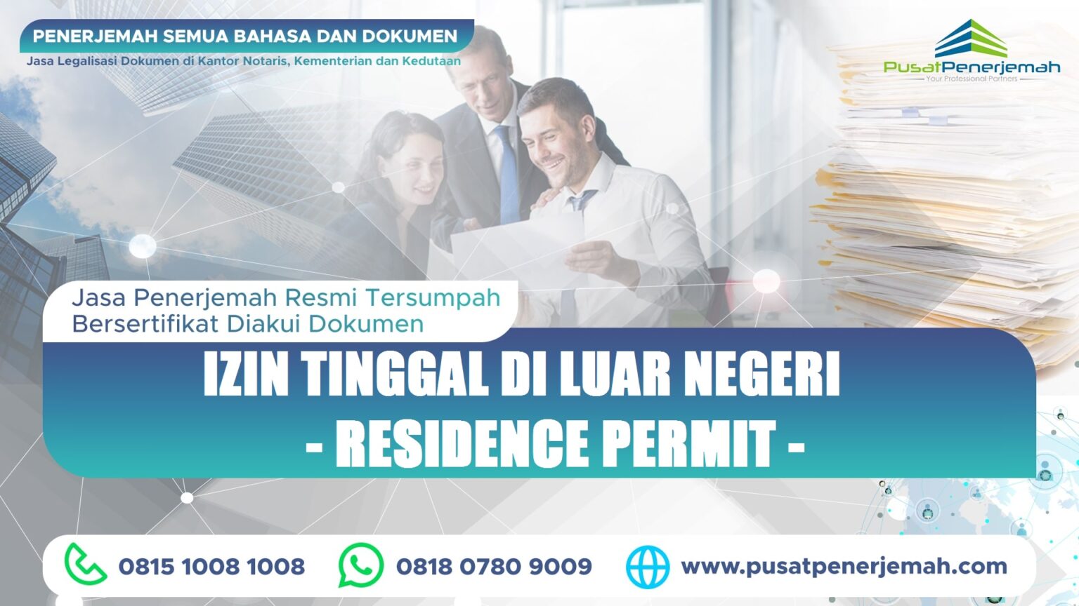 Penerjemah tersumpah dokumen izin tinggal di luar negeri (Residence Permit)