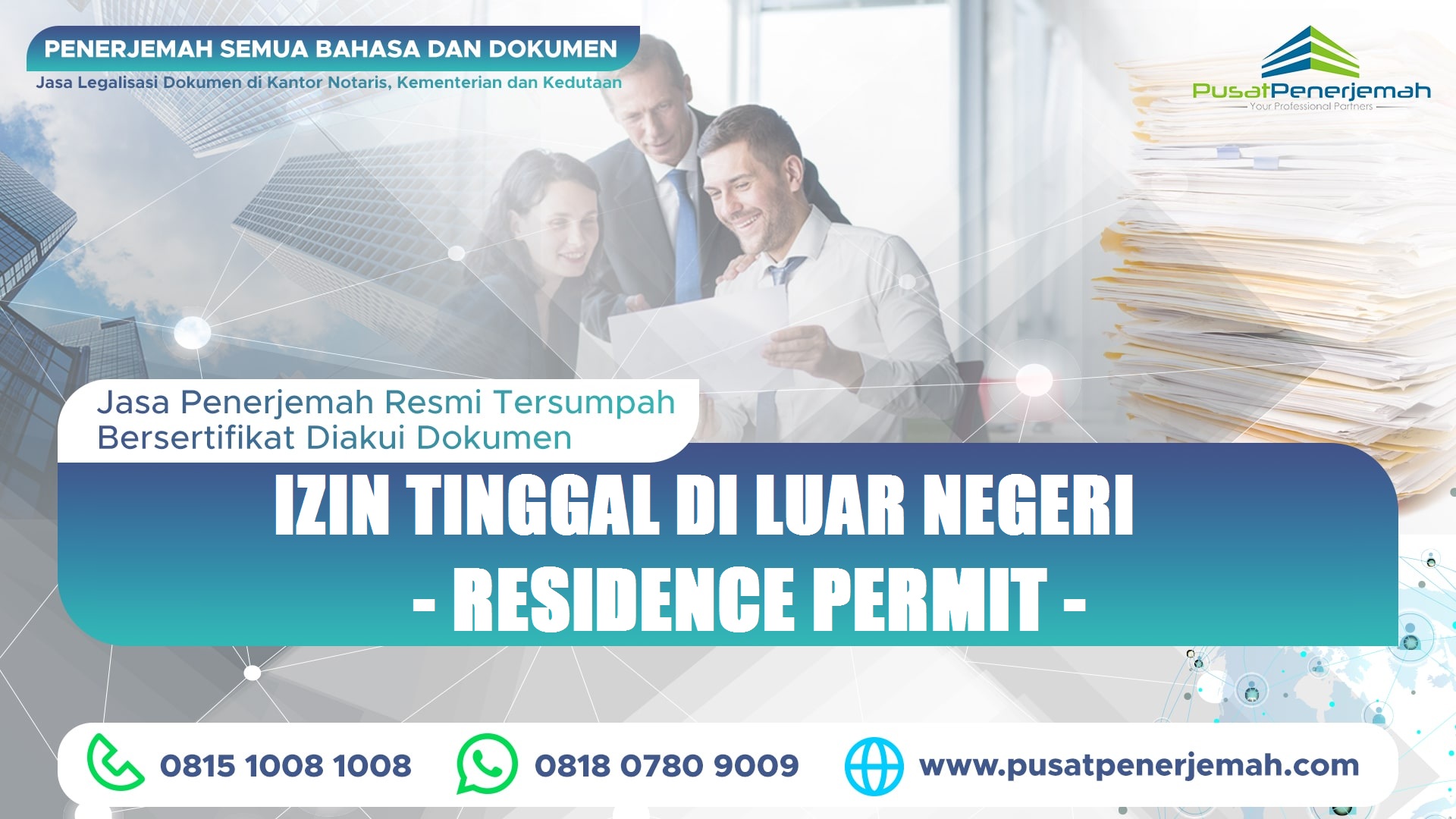 Penerjemah tersumpah dokumen izin tinggal di luar negeri (Residence Permit)